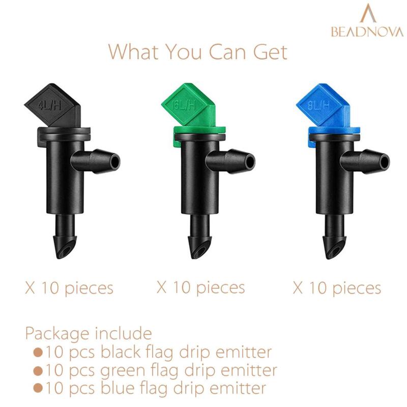 BEADNOVA Flag Drip Irrigation Emitters Mix 30 Pcs Flag Irrigation ...